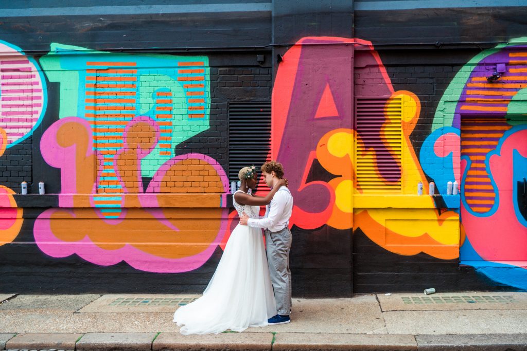 Urban City Wedding Inspiration in Colourful Shoreditch - Magpie Wedding