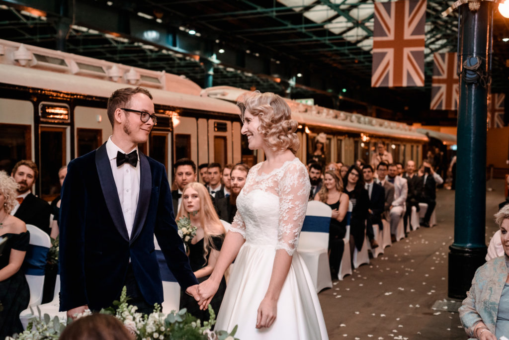 A Railway Museum Wedding with DIY Touches and Vintage Style - Magpie ...