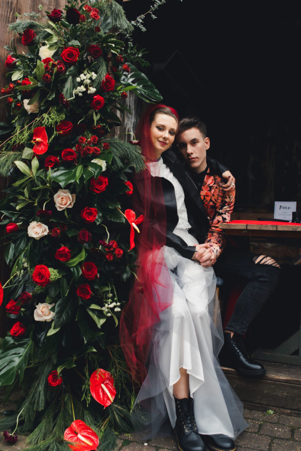 Alternative and Relaxed Rock Wedding Inspiration at The Greyhound Hotel ...