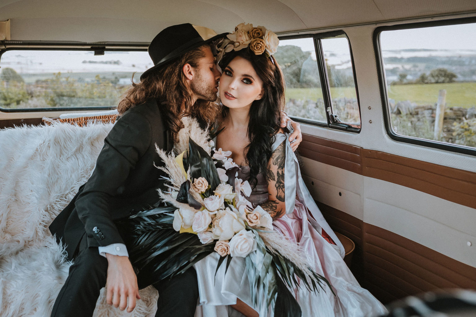 Eclectic California Inspired Wedding at High Lea Farm Yorkshire