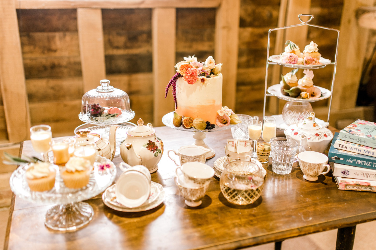 Vintage Boho Tea Party Wedding At Little Tey Barn, Essex - Magpie Wedding