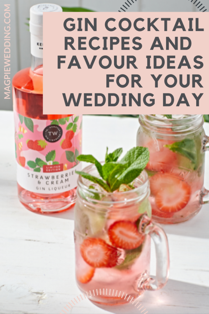 Gin Cocktail Recipes and Gin Chocolate Favours For Your Wedding