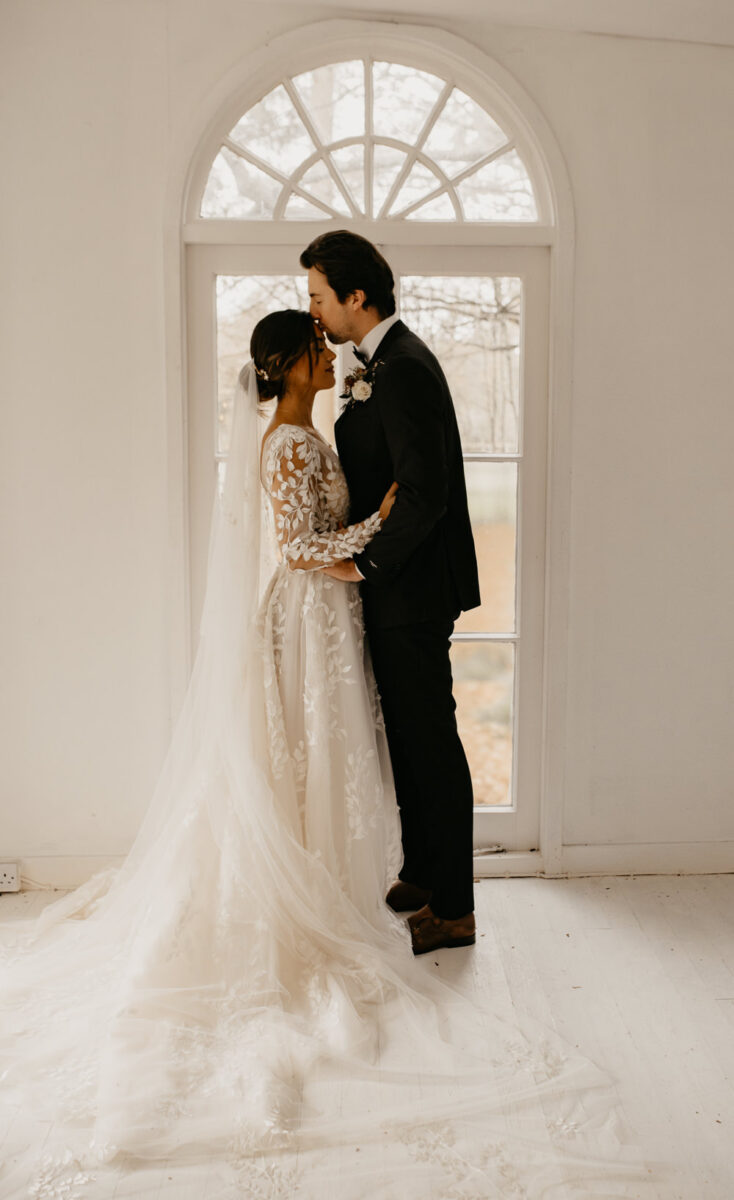 Intimate Christmas Wedding With Celestial Styling