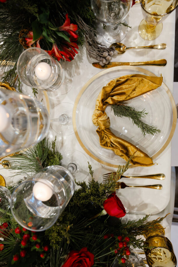 A Very Festive Wedding Day With Classic Red Christmas Styling